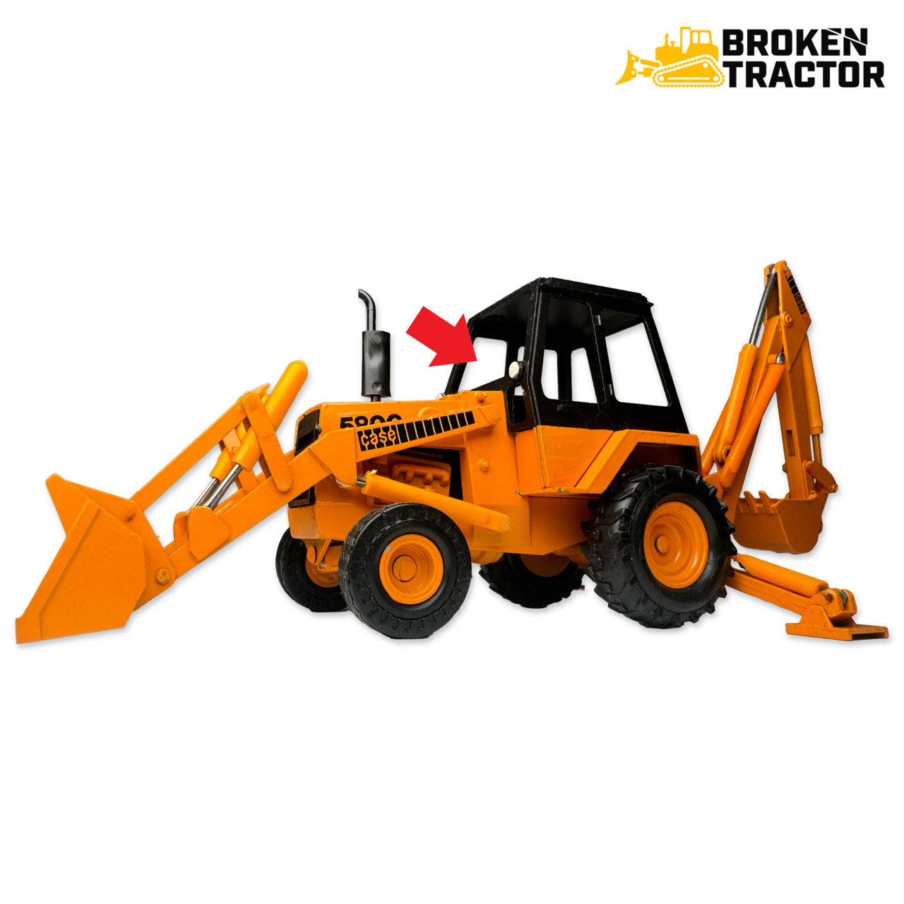 Windshield for Case 580C Backhoe | Broken Tractor | CG6120