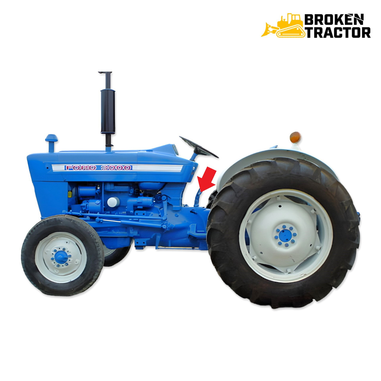 Ford Tractor Transmission Shift Top | 6 or 8 Speed | C5NN7211F | Broken ...