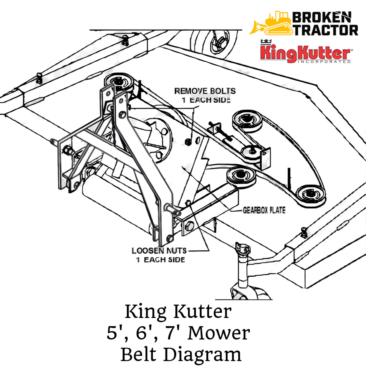 King Kutter Finish Mower Swivel Link Pair for 4', 5', 6', 7'