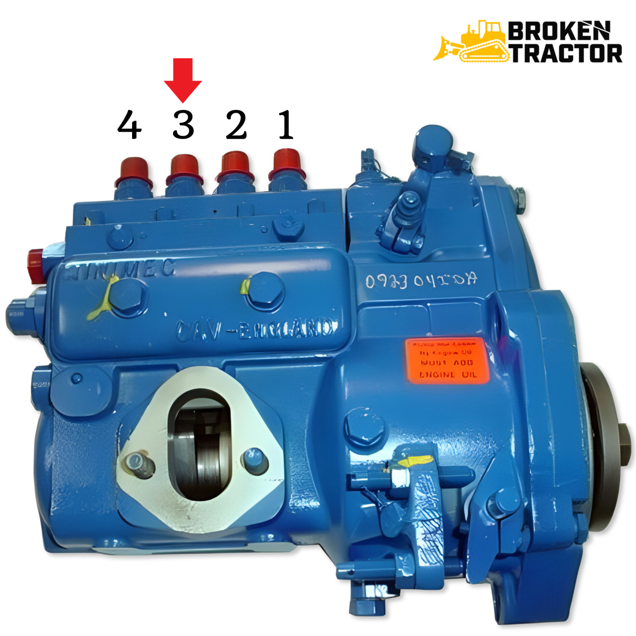 Ford Number 3 Steel Fuel Injector Line for 5600, 6600, 7600