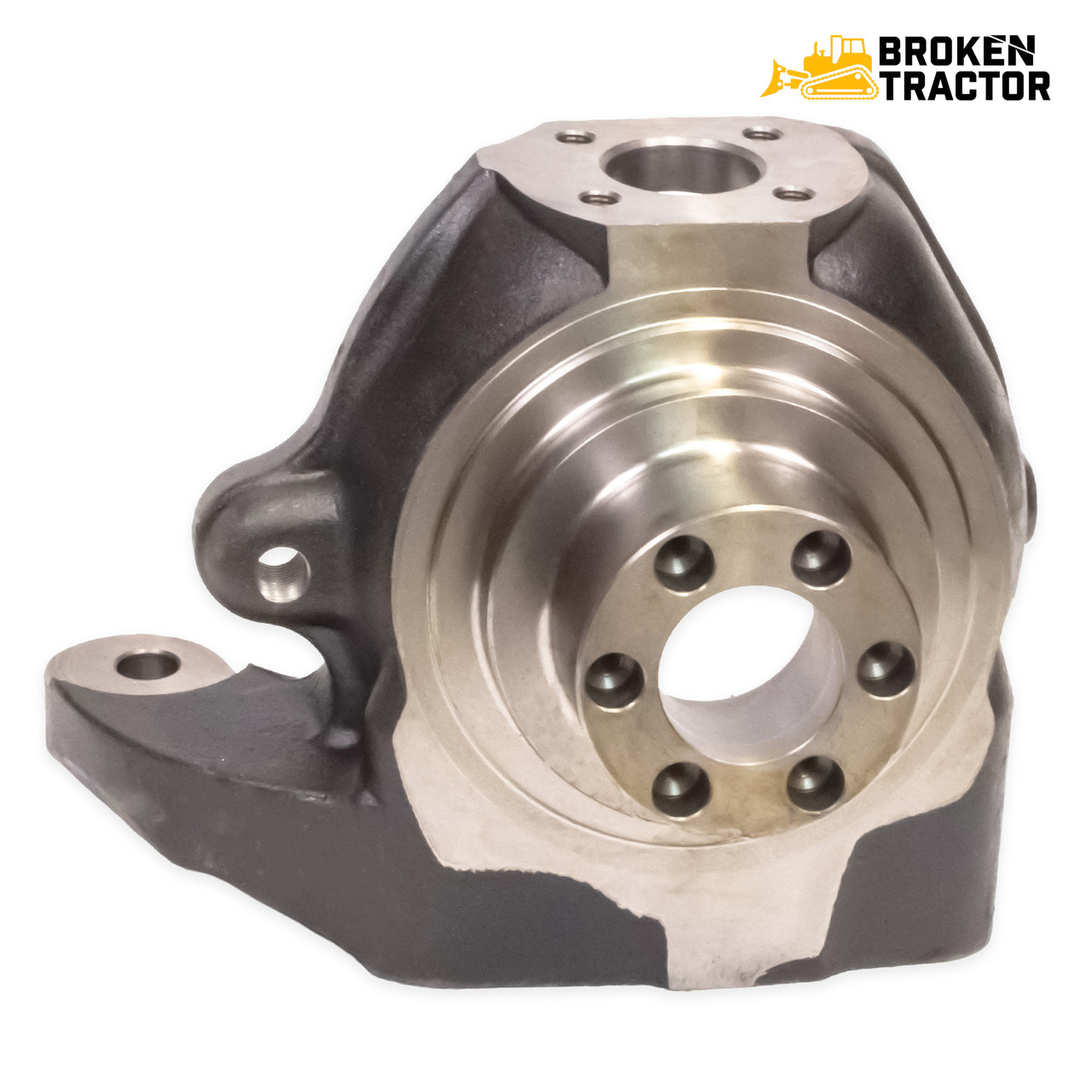 Case Backhoe Left Hand Steering Knuckle Swivel | Broken Trac