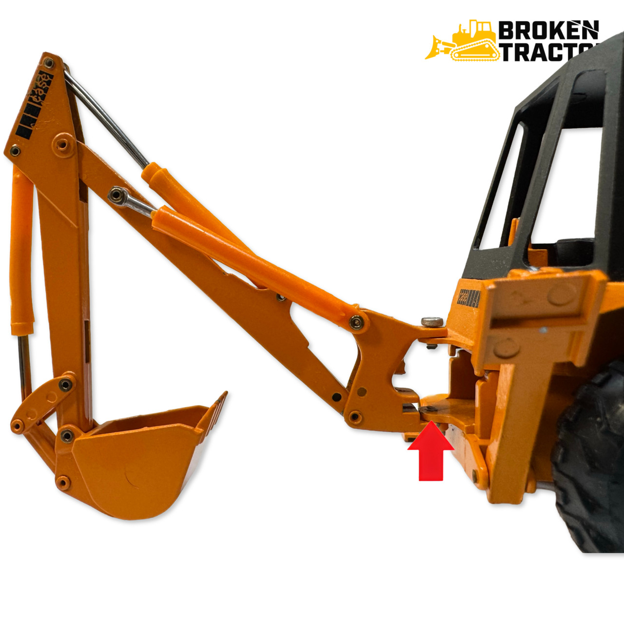 Case 580C Backhoe Pin Kit, Bottom Swing Tower to Frame | Bro