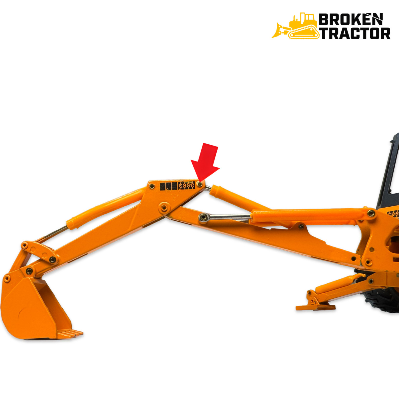 Case 580C Backhoe Pin Kit, Dipper Cylinder to Dipper Stick