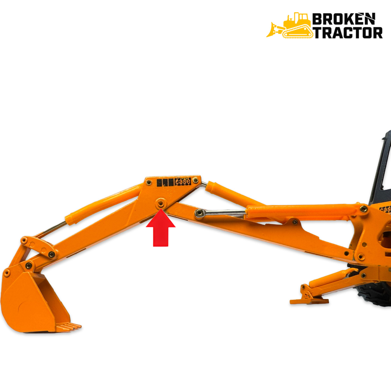 Case 580C Backhoe Pin Kit, Dipper Stick to Boom | Broken Tra