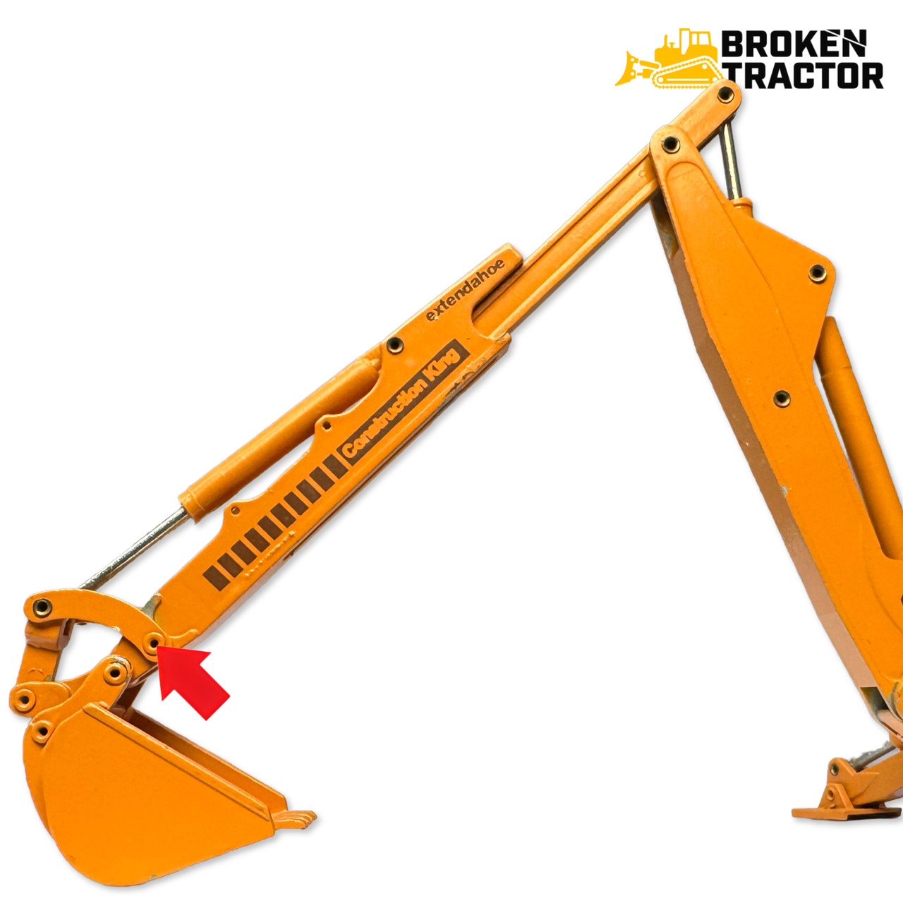 Case 580C Backhoe Pin Kit, Bucket Link to Ext Dipper Stick