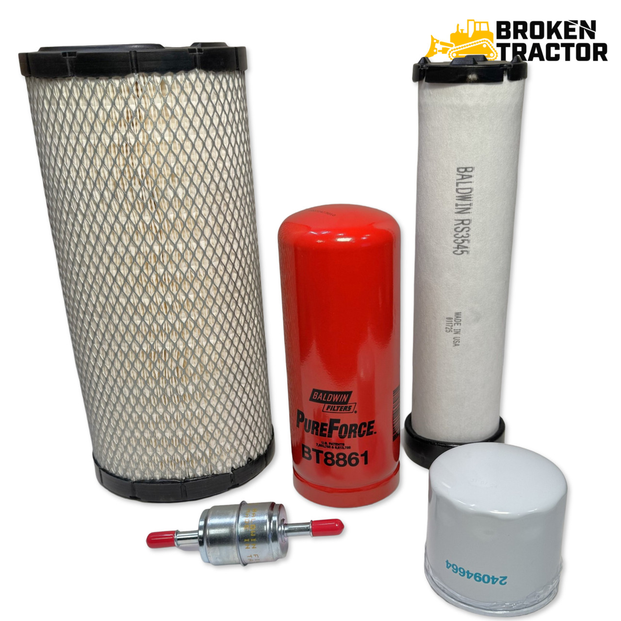 Case 420 Filter Kit | Broken Tractor | 87679496, 87010593