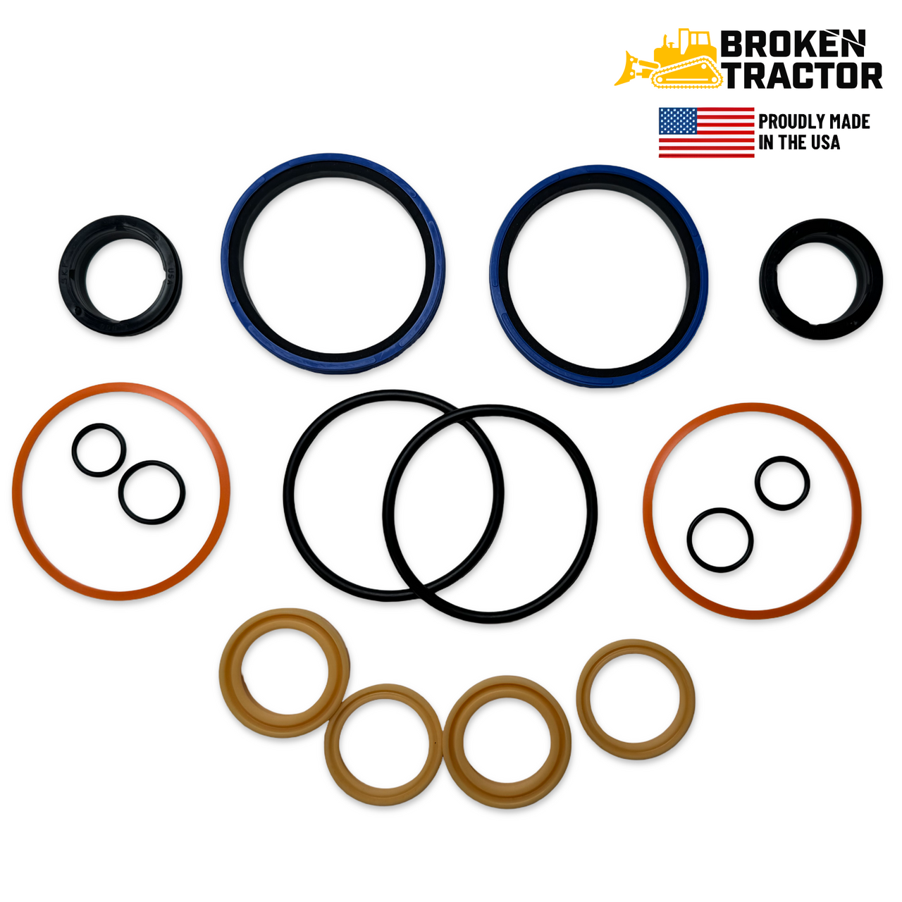 Coupler Cylinder Seal Kit | Broken Tractor | 87741101