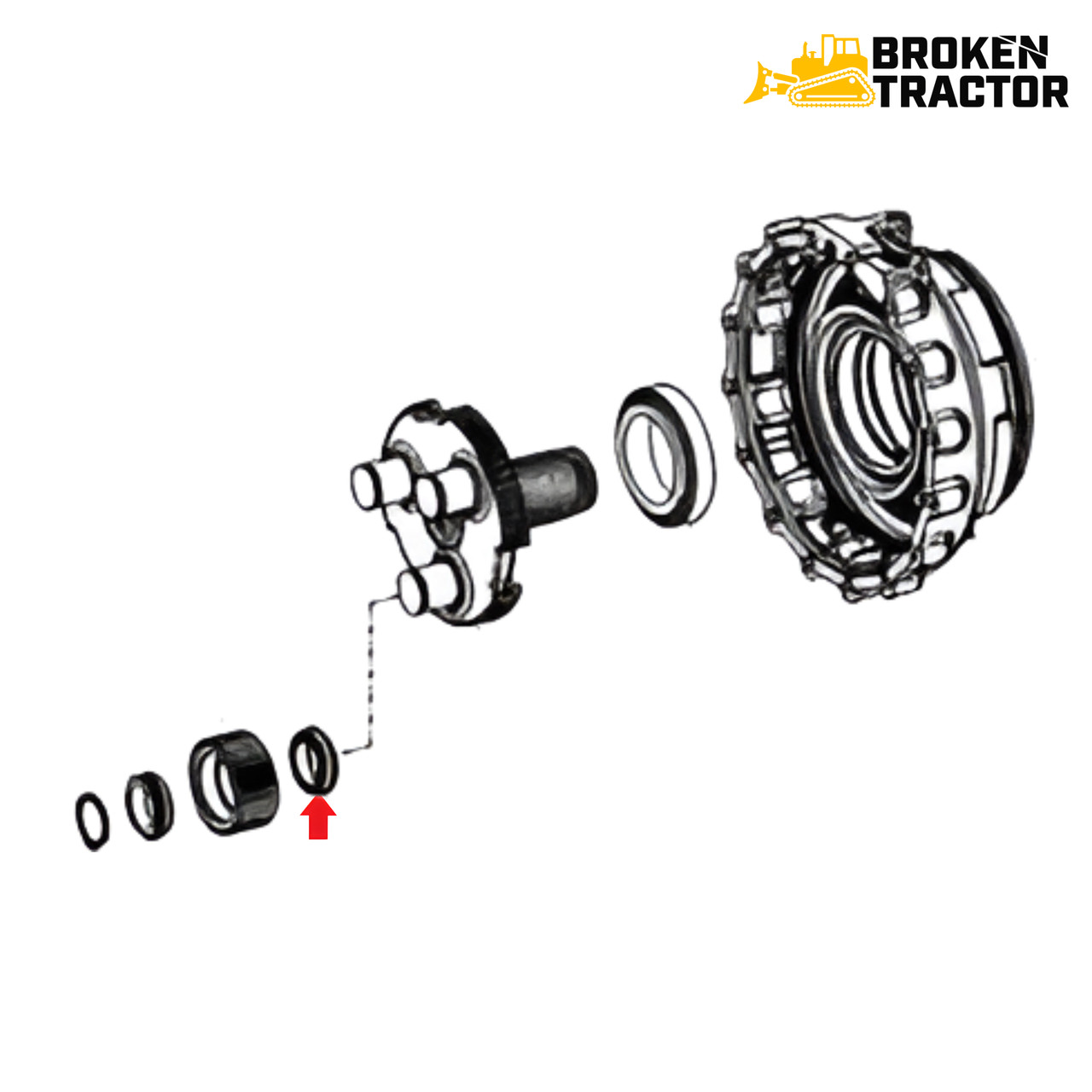 Planetary Axle Nut | Broken Tractor | 8603583, 47728728