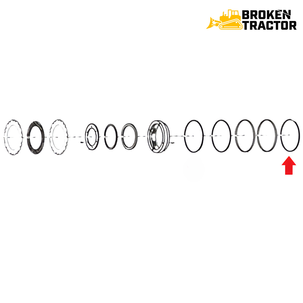Case Brake Ring | Broken Tractor | 8603577, 48056325
