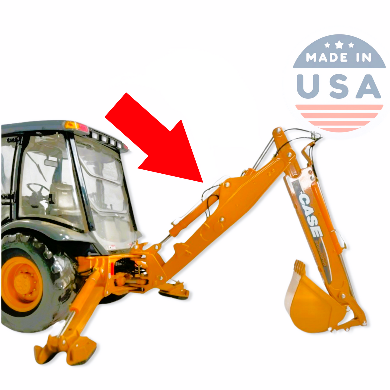 Case 580 Super L/M Backhoe Boom Cylinder | PVE Products | Broken Tractor