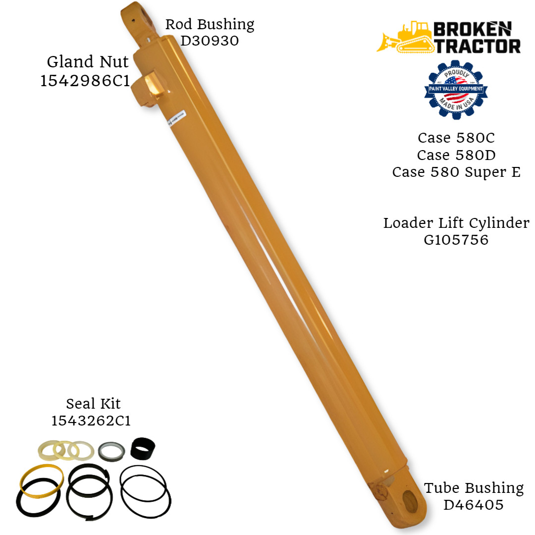 Hydraulic Cylinder Seal Kits for Case Loaders & Backhoes | B