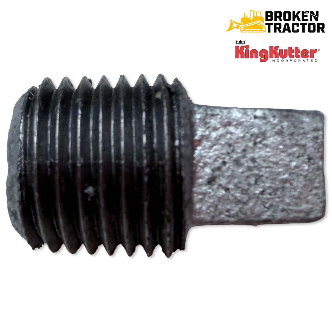 1/4"-18 NPT Square Head Plug for King Kutter TG, TG-G & RTG