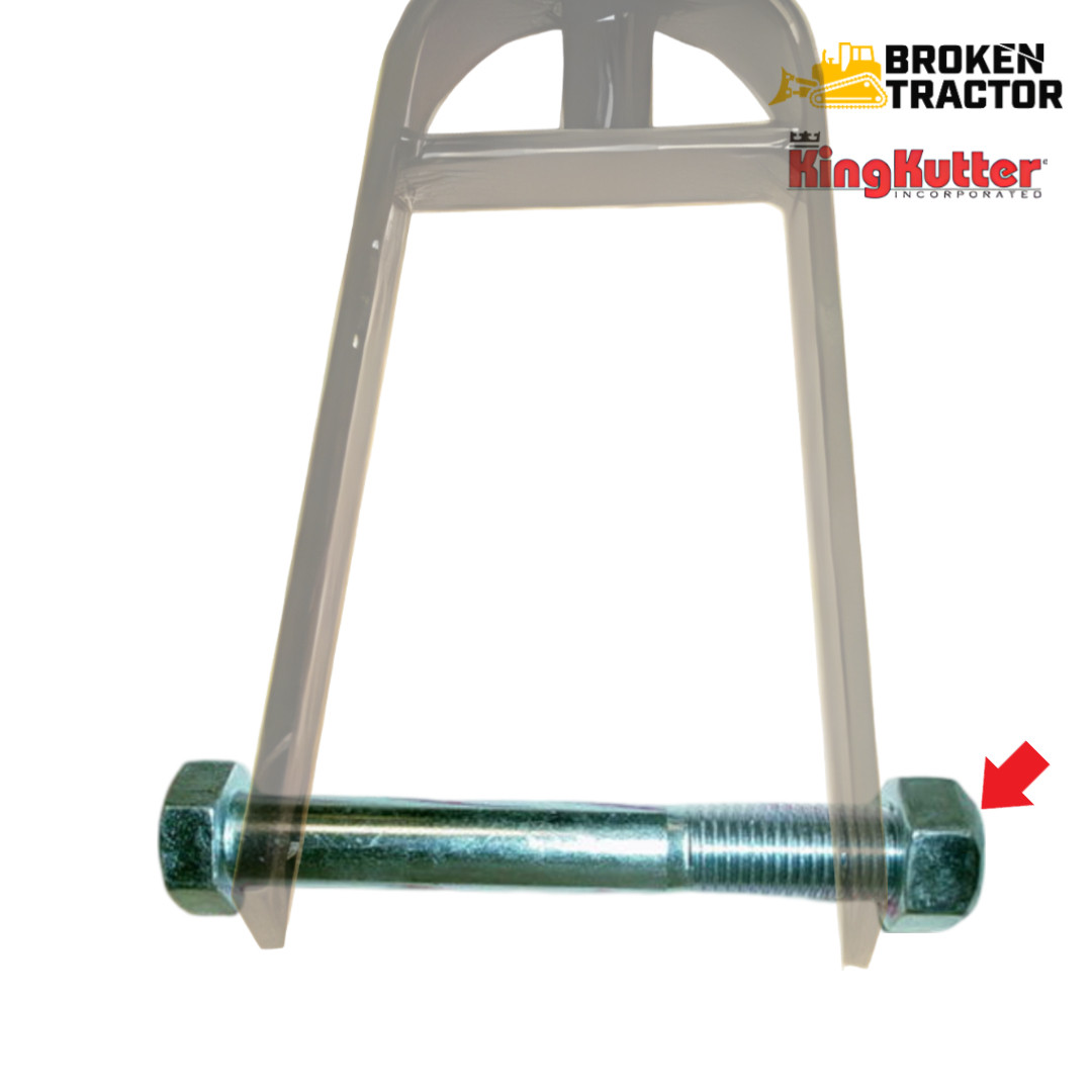 King Kutter Rotary Cutter Tail Wheel Axle Bolt | Broken Trac