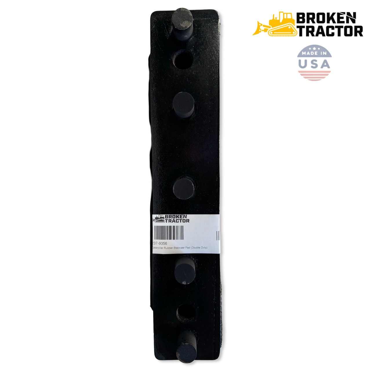Double Duty Stabilizer Pad for Caterpillar Backhoe | Broken