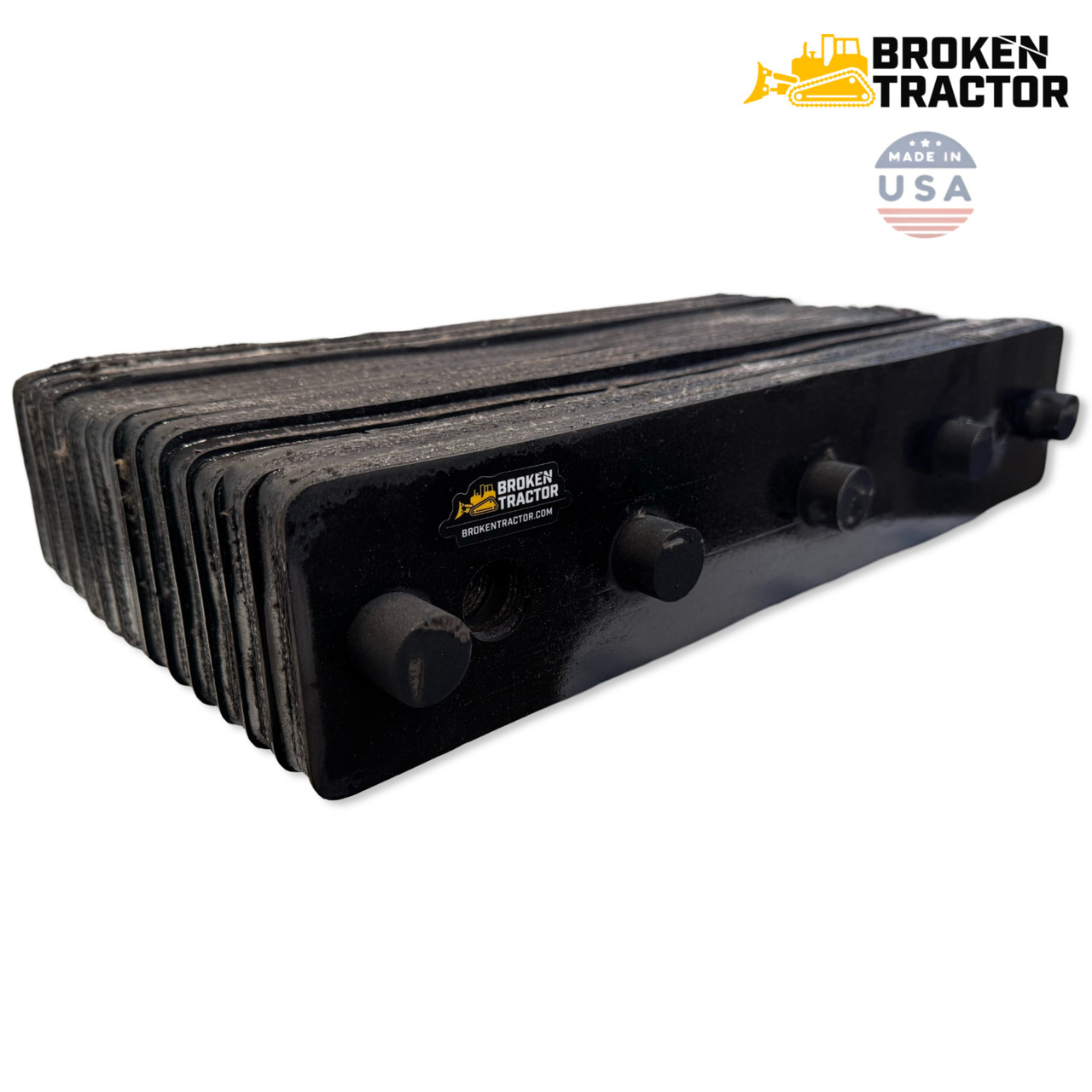 Double Duty Stabilizer Pad for Caterpillar Backhoe | Broken