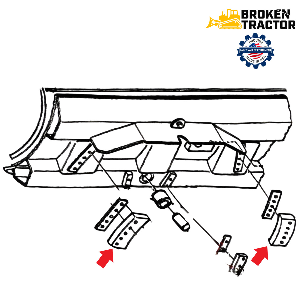 IH Dresser Dozer Upper Blade Retainer | Broken Tractor | 705760C1
