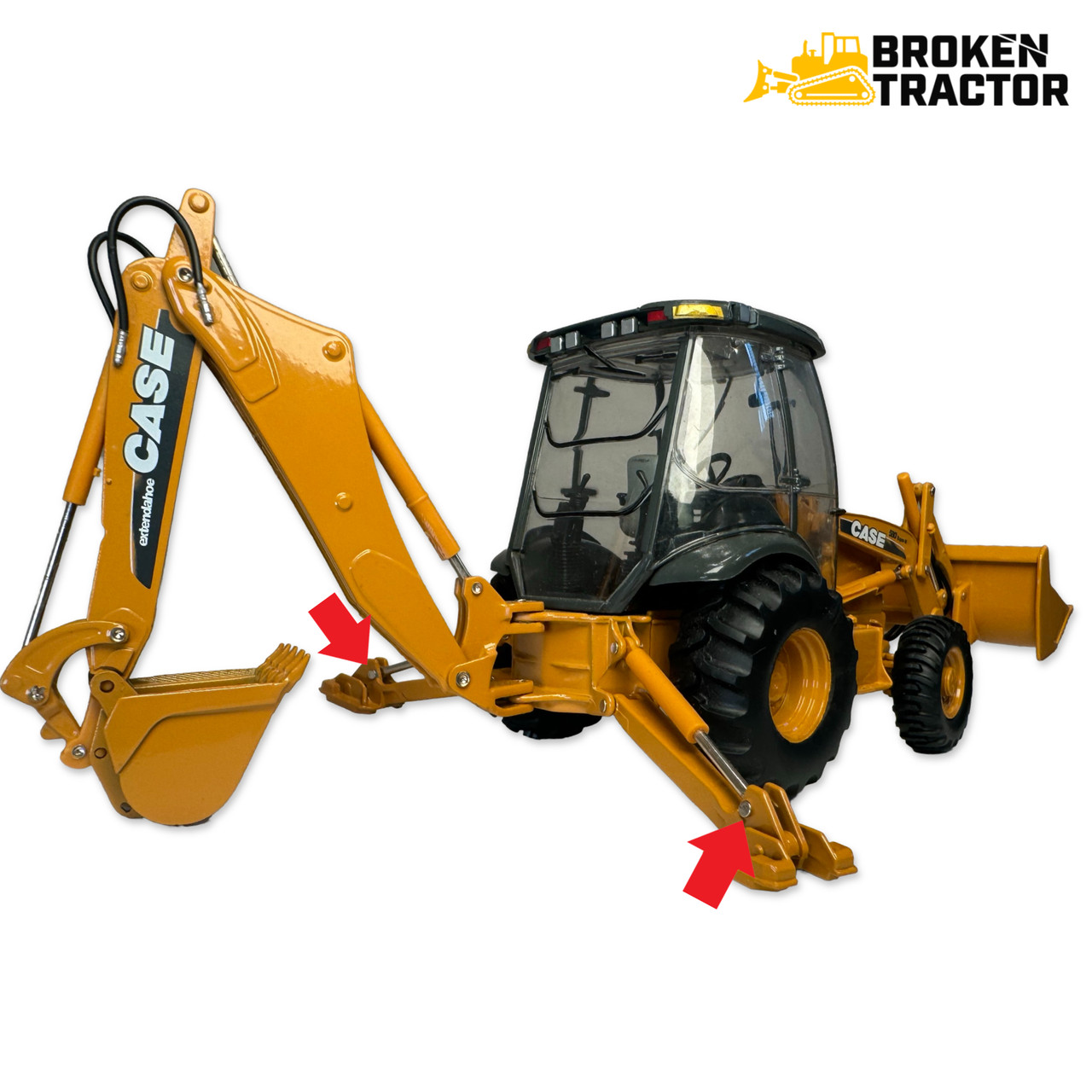 Pin for Stabilizer Leg to Cylinder for Case 580N, 580 Super