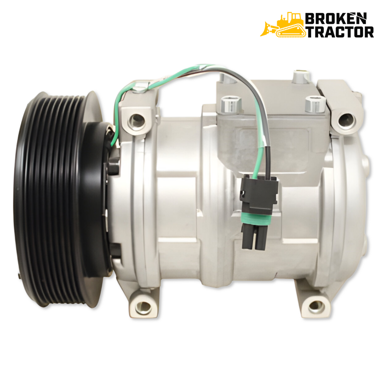 Cab AC Compressor for John Deere Wheel Loaders, Dozers, and