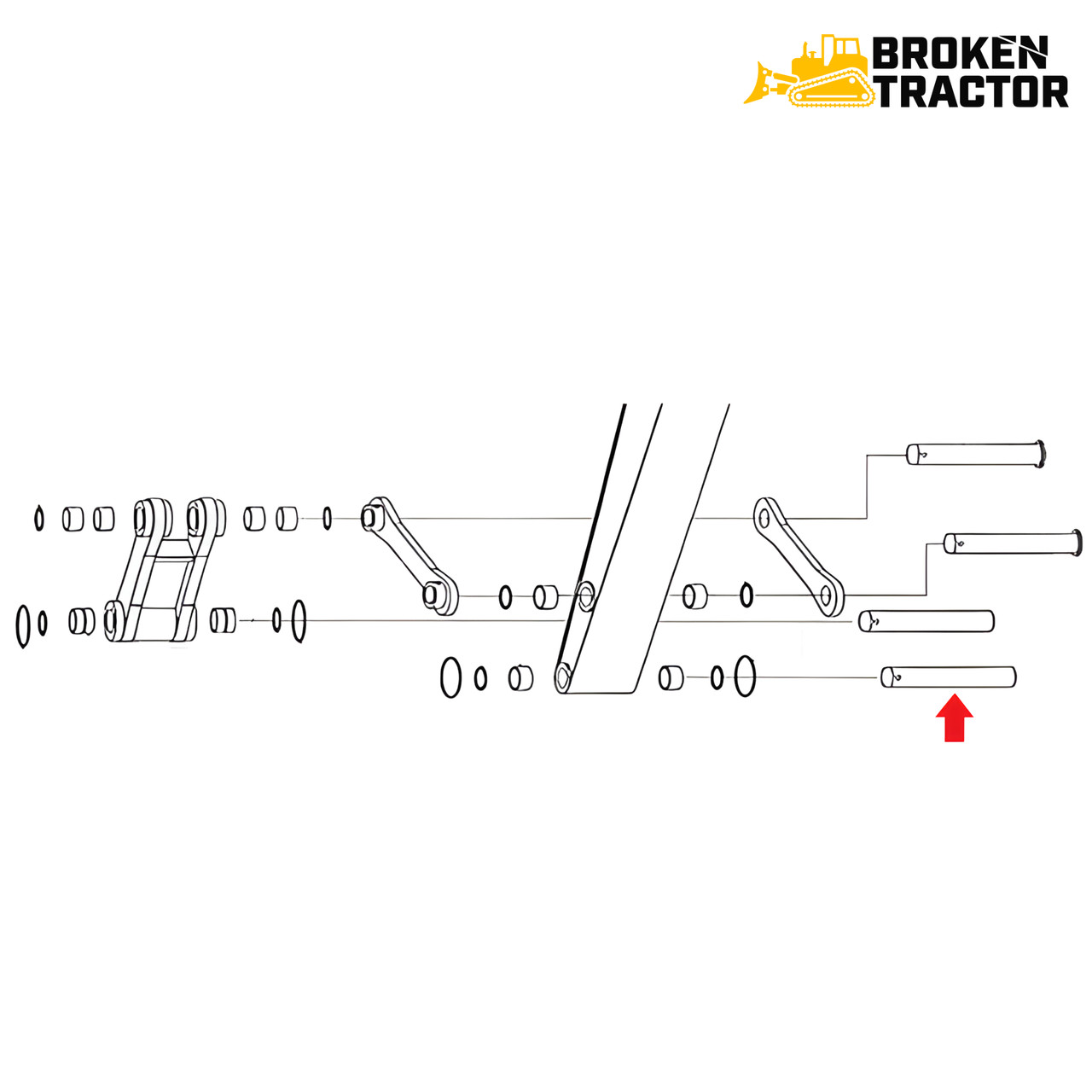 JD Bucket Pin | Broken Tractor | 115 lbs