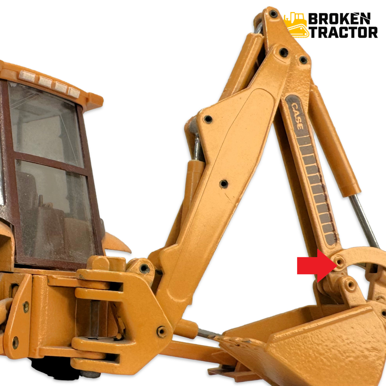 Dipper Stick Bushing at Bucket Links for Case Backhoes | Bro