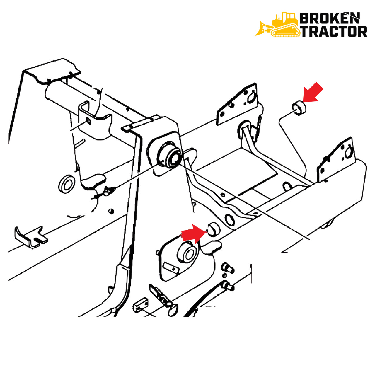 Loader Frame Pivot and Front Axle Pivot Bushing for Case Bac