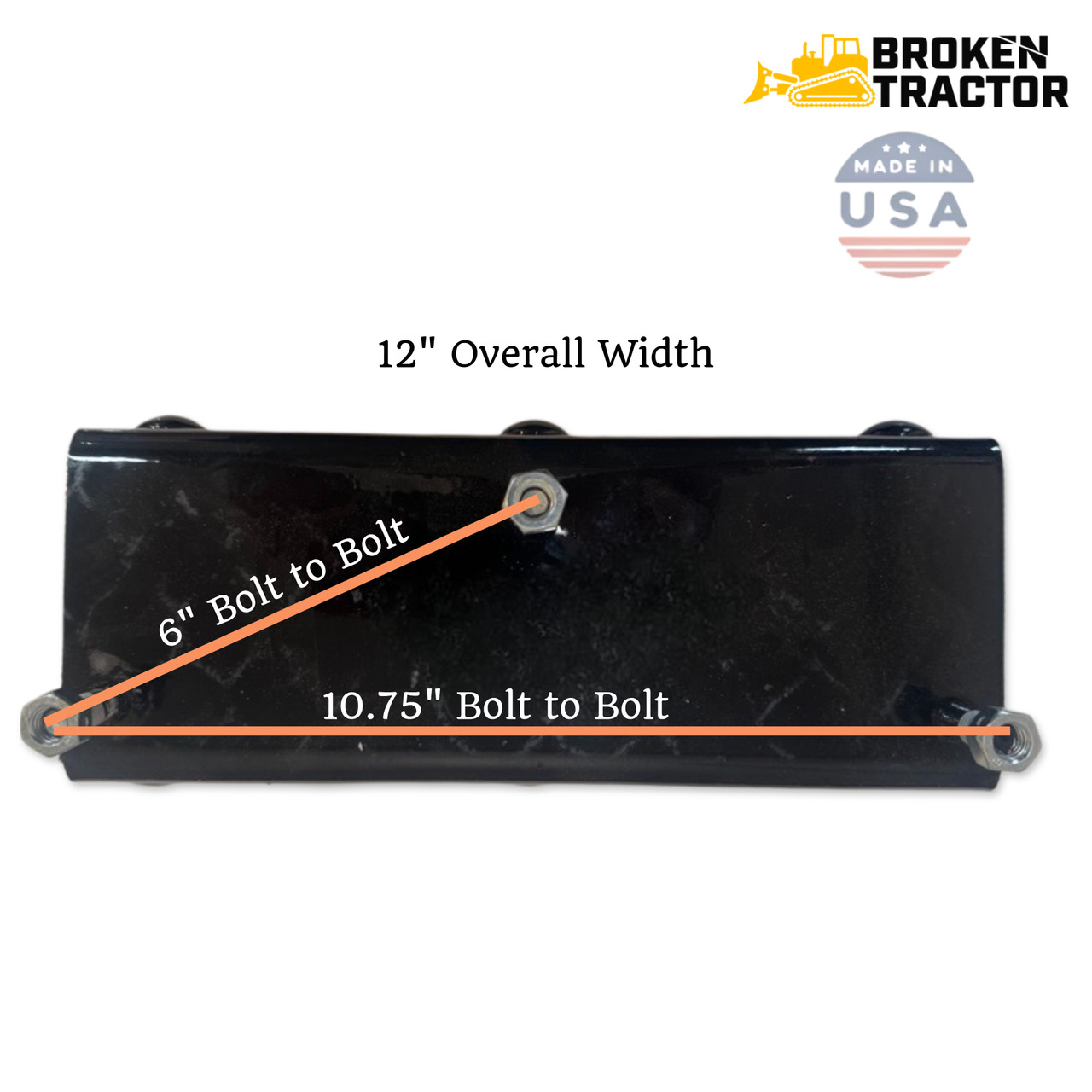 Rubber Pad for Case Backhoe Flip Over Stabilizer Plate (3-Pa