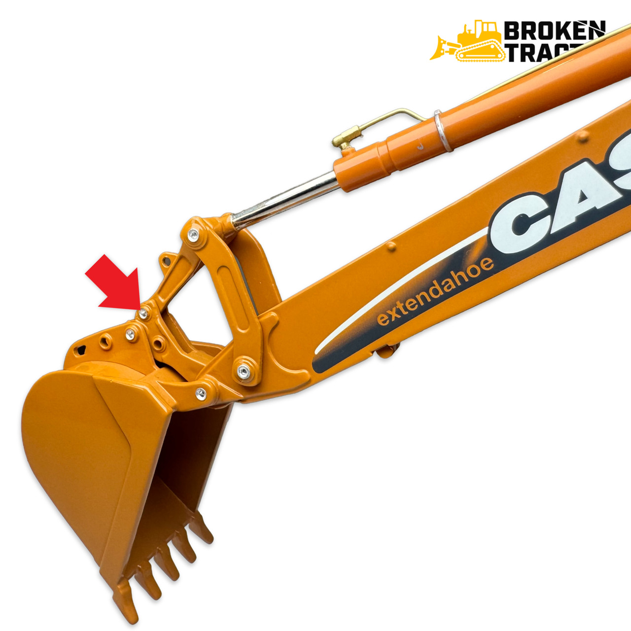 Case Backhoe Pin, Bucket Link to Coupler | Broken Tractor