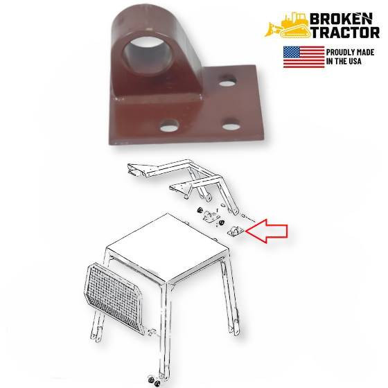 Right Sweep Bracket | Broken Tractor | R41176