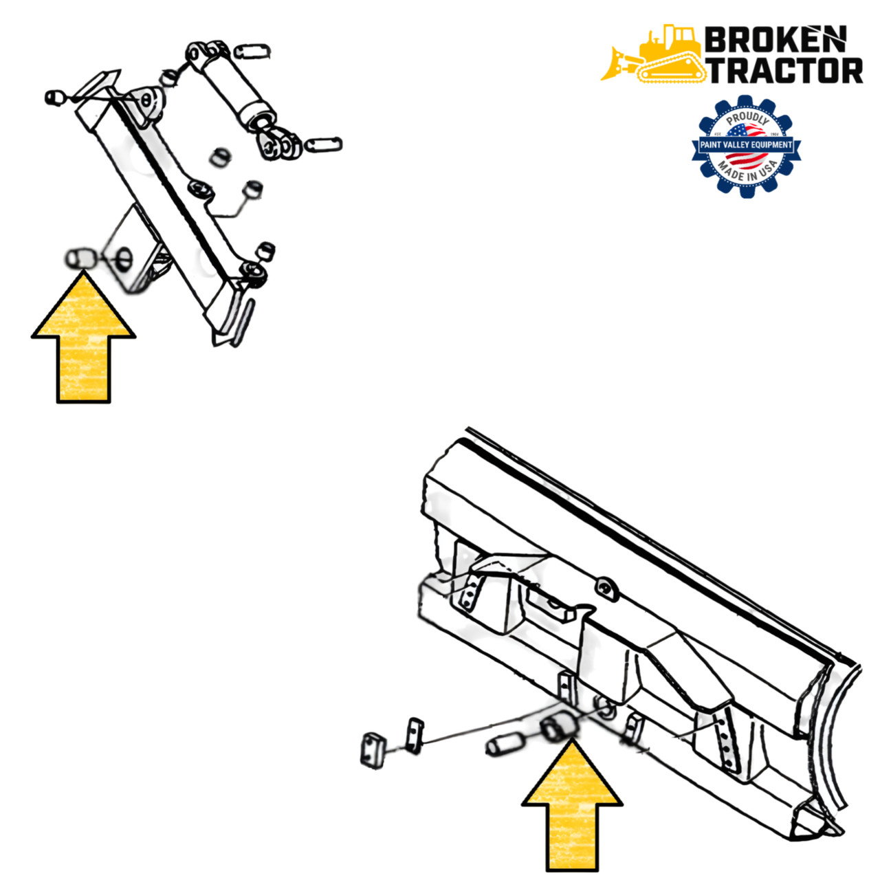 Dresser Dozer Blade Bushing | Broken Tractor