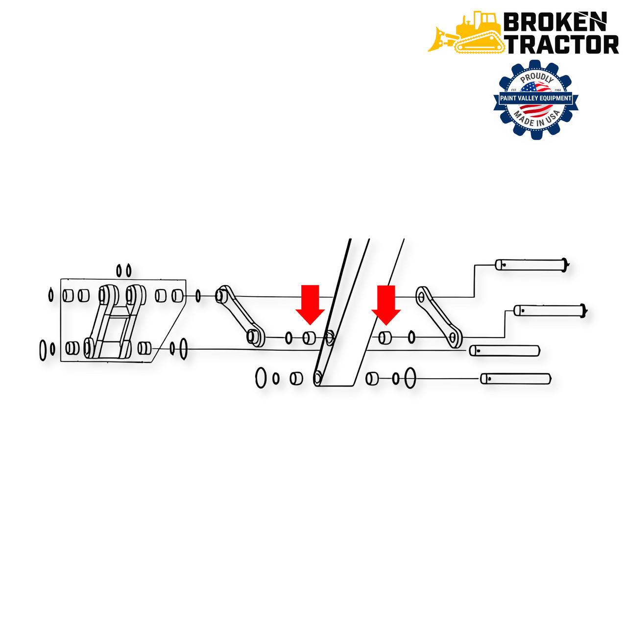 JD Dipper Link Bushing | Broken Tractor | 4332285
