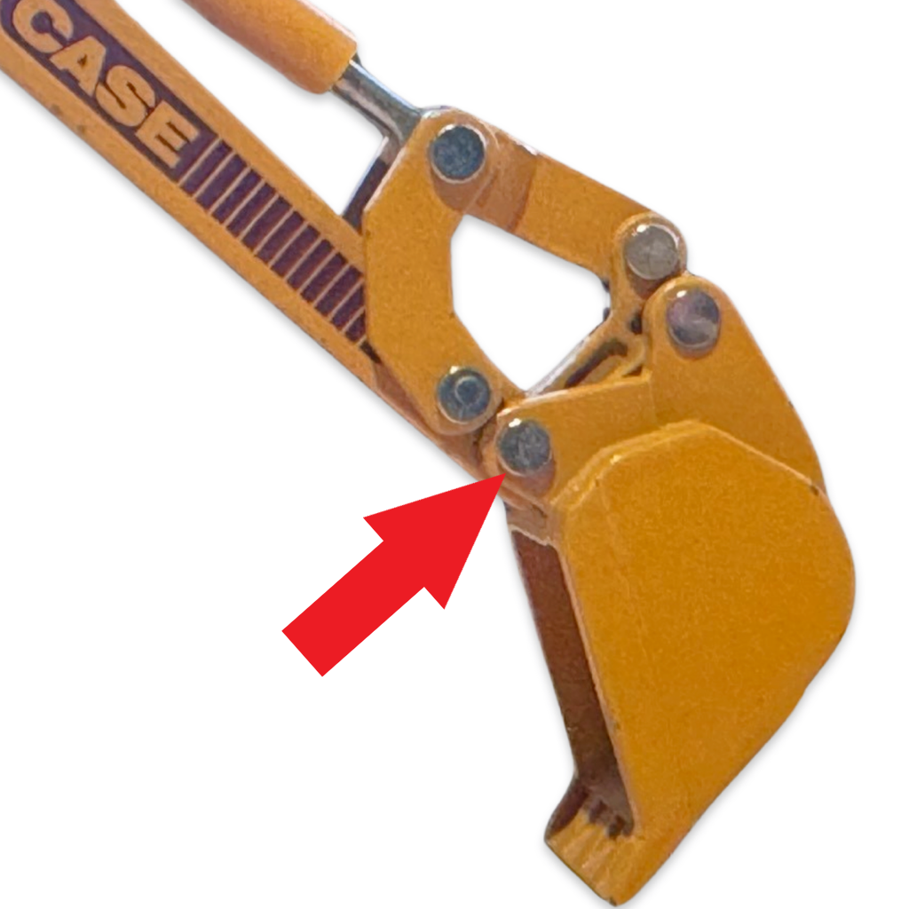 Case Backhoe Bucket Pin - Connects Bucket to Dipper | Broken