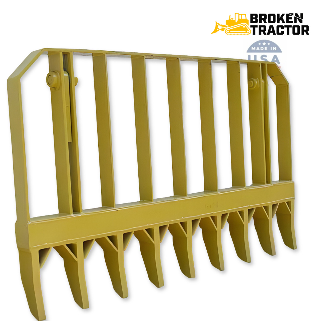 8 Wide Dozer Root Rake With Mounting Brackets By Pve Mfg