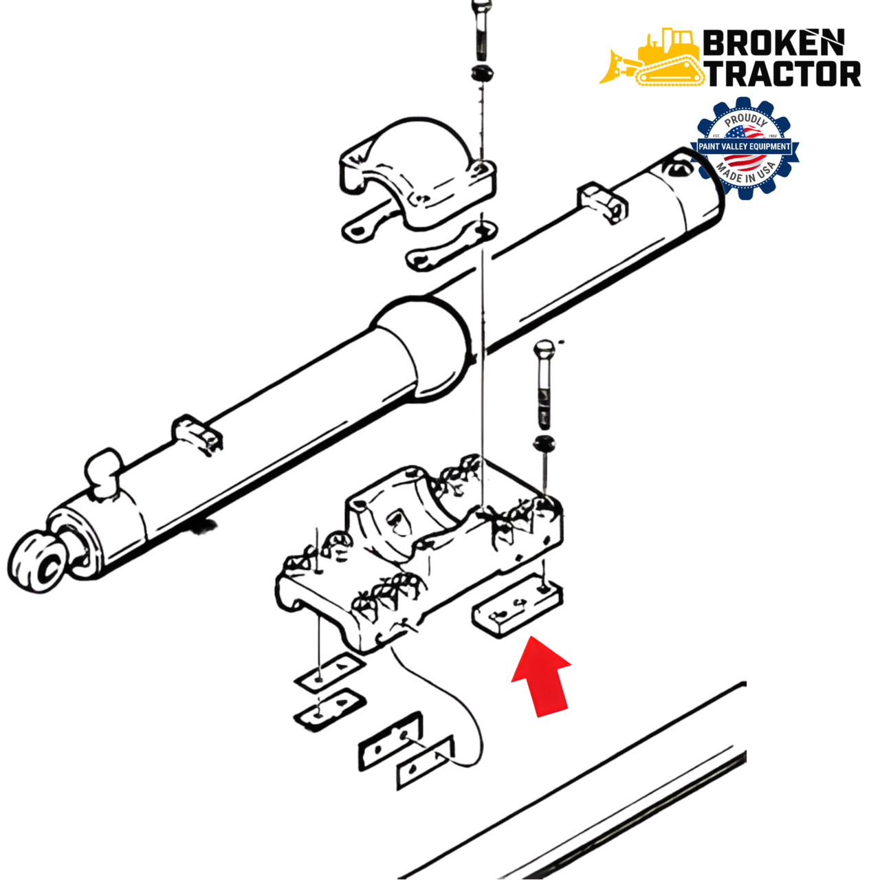 Blade Bracket for Case Dozer | Broken Tractor | R30999