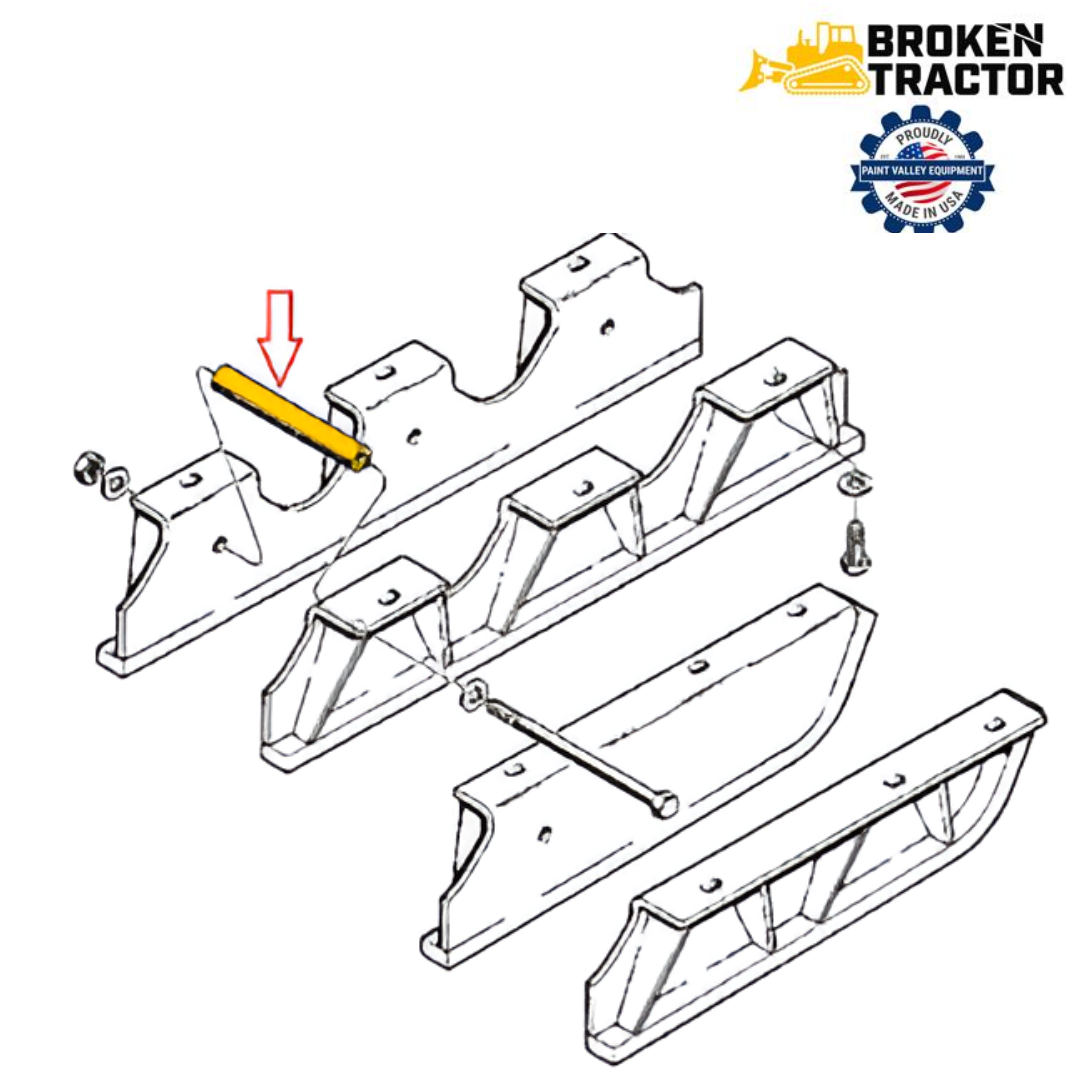 Case Dozer Track Guard Spacer -- R36665 | Broken Tractor