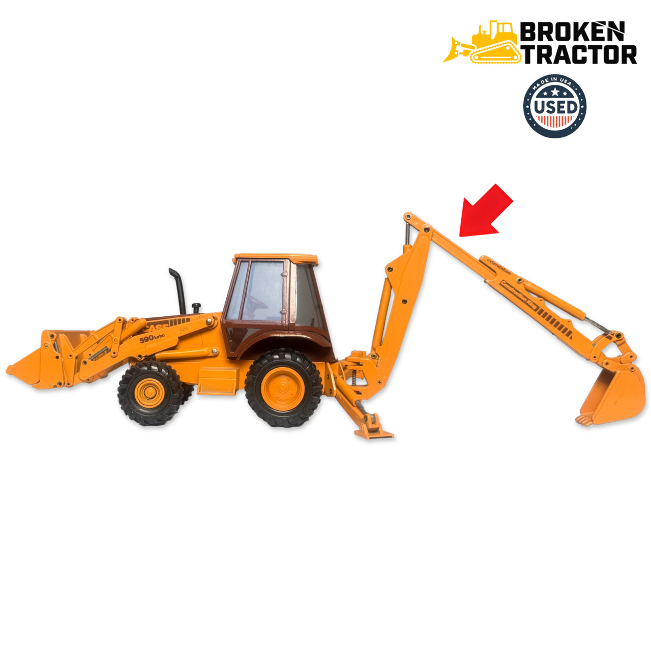 Case Extendahoe Inner Dipper Stick (OEM Used ) | Broken Trac