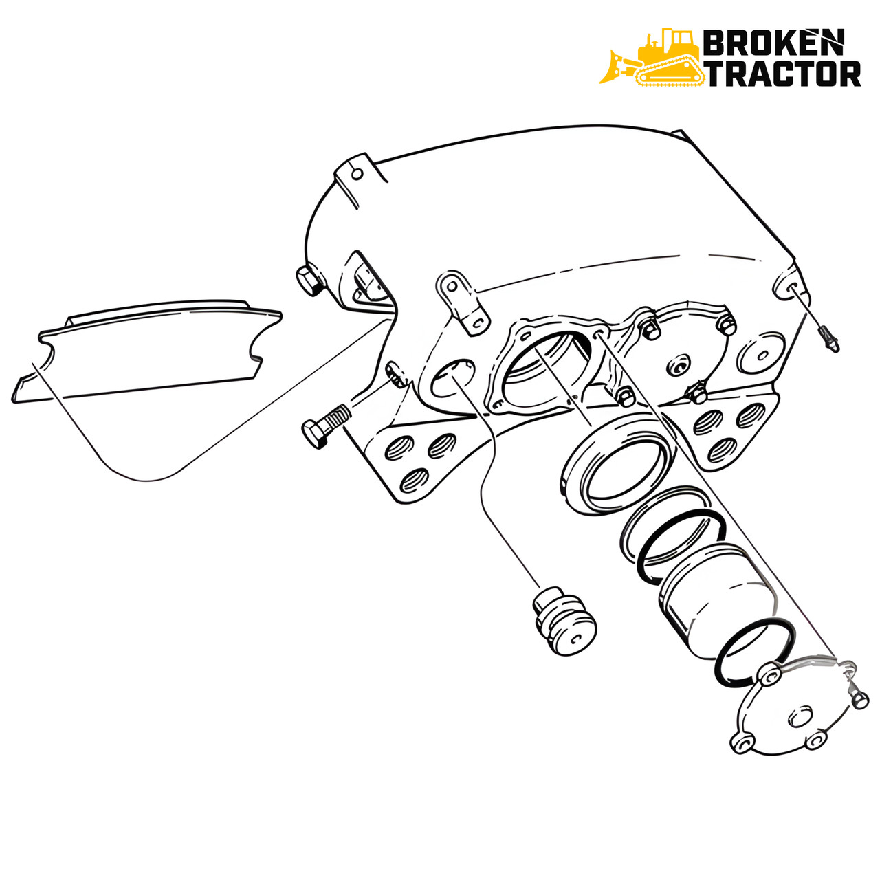 Case Wheel Loader Brake Caliper Resealing Kit | Broken Tract