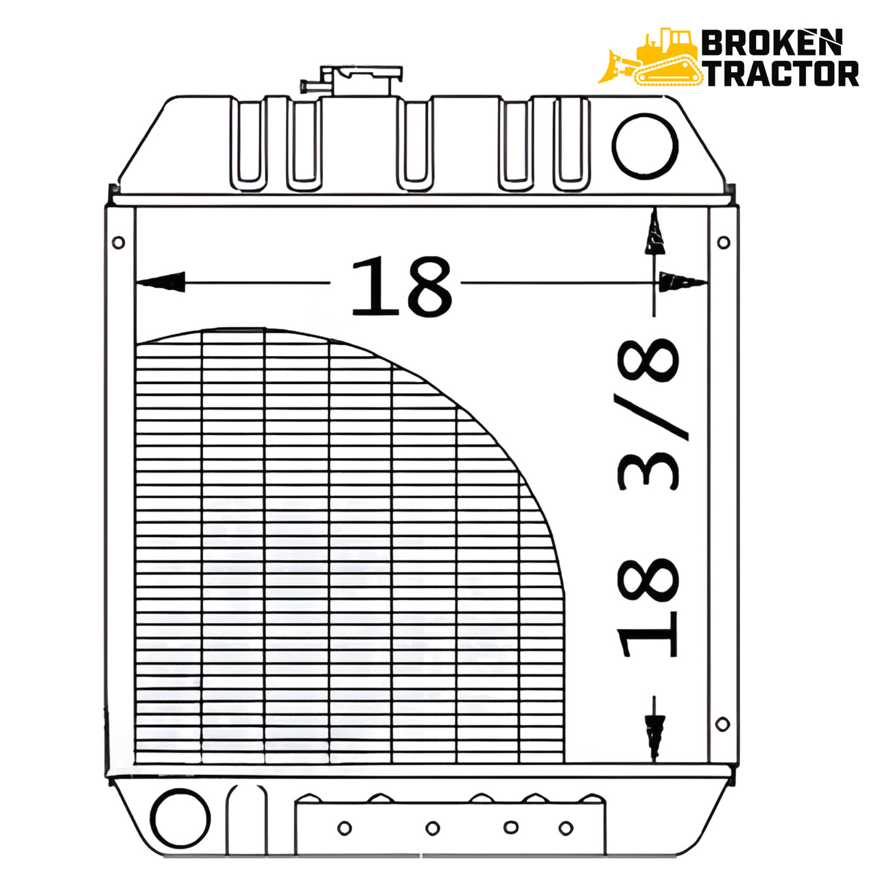 Radiator for New Holland L465 Skid Steer