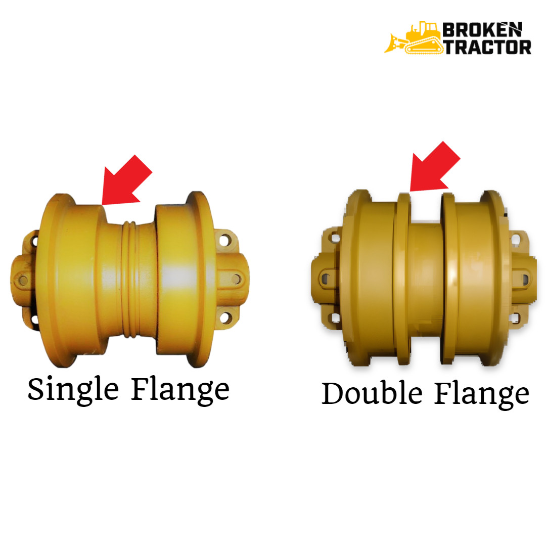John Deere Double Flange Bottom Roller -- AT168419