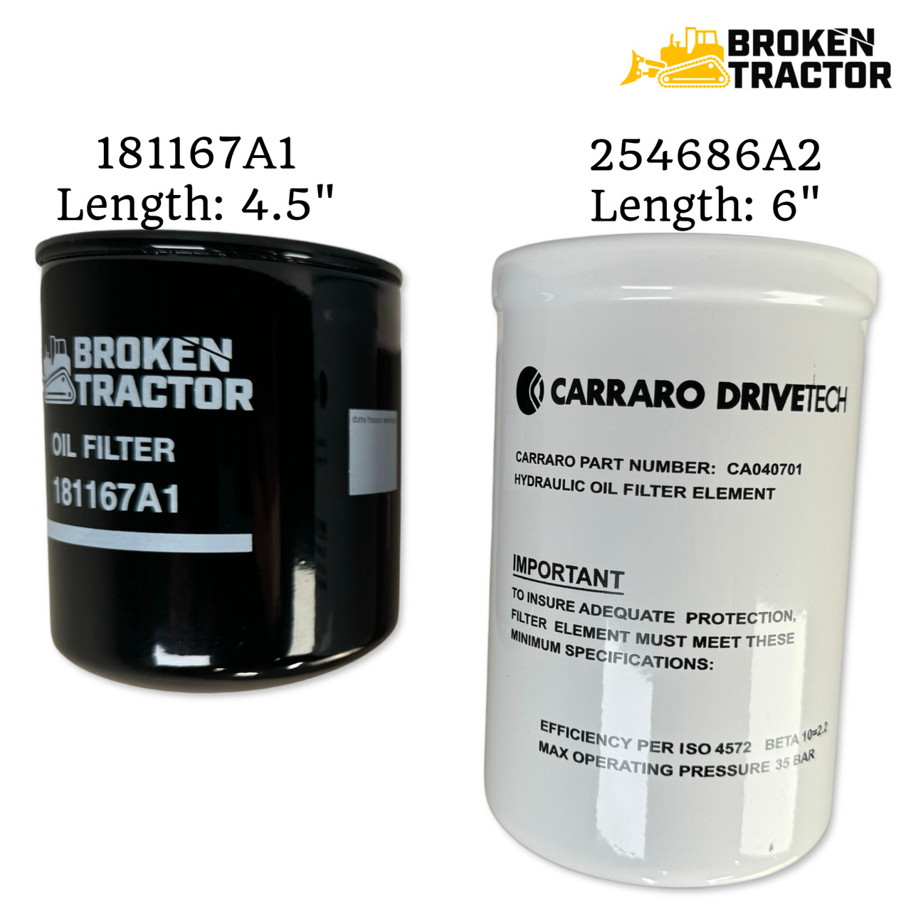 Case Backhoe Carraro Transmission Filter | Fits 580 & 570 Series ...