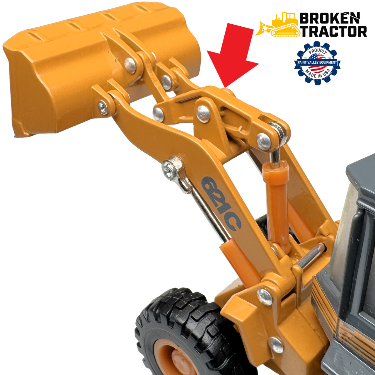 Case Wheel Loader Bellcrank Center Pivot Pin | Broken Tracto