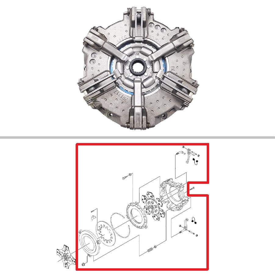 John Deere Tractor Clutch Pressure Plate -- RE197482 | Broke