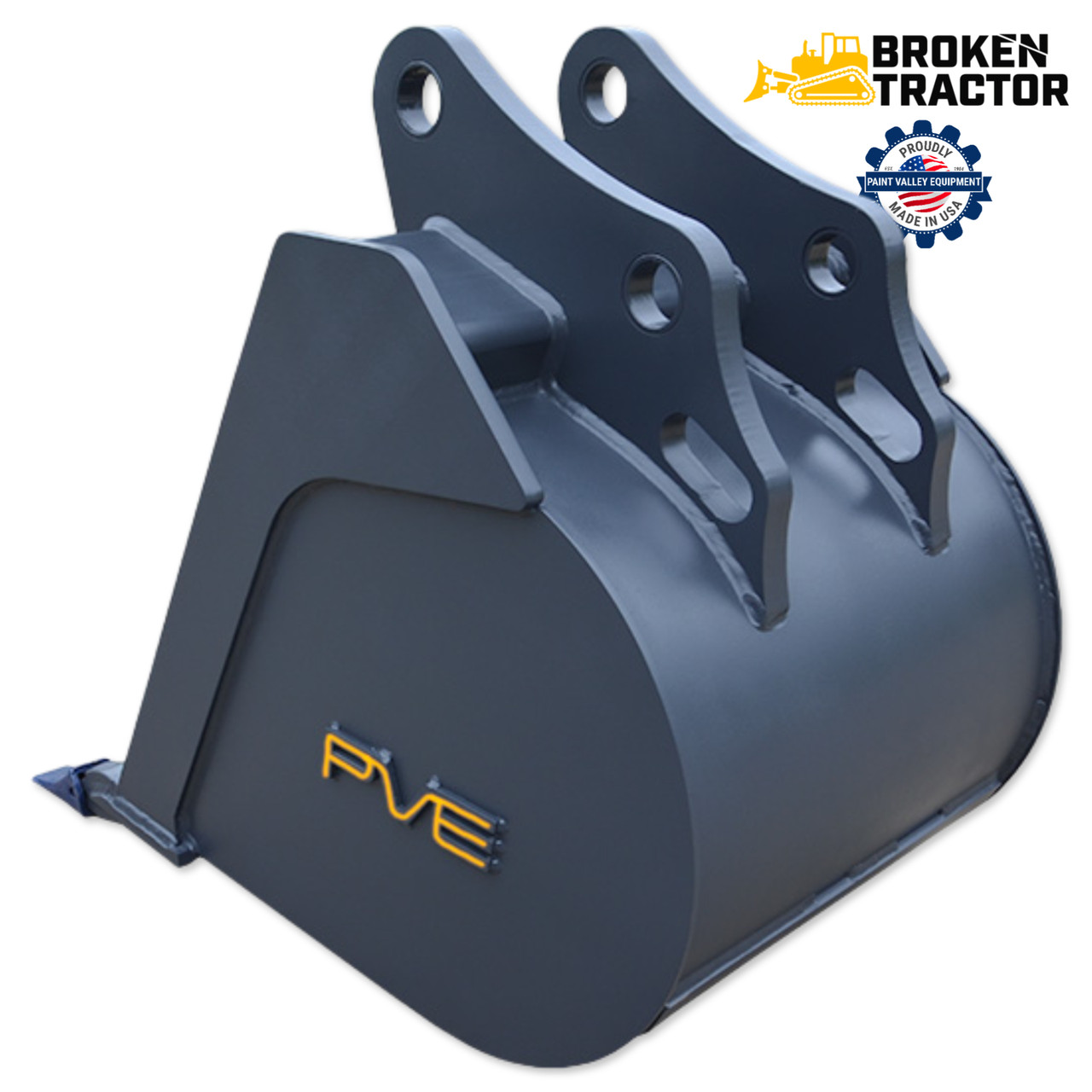 John Deere 24″ Wide HD Backhoe Bucket by PVE | Broken Tracto