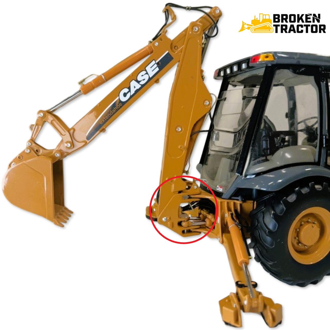 Case 580L, 580M Swing Tower Pin & Bushing Rebuild Kit | Brok