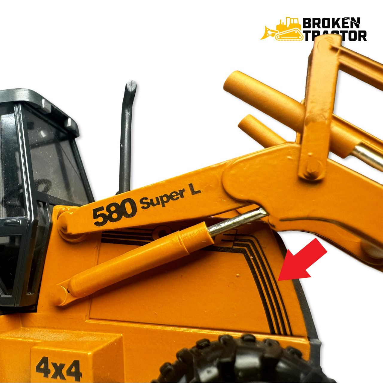 Case Backhoe Vented Engine Hood Side Panel - Right Hand | Br