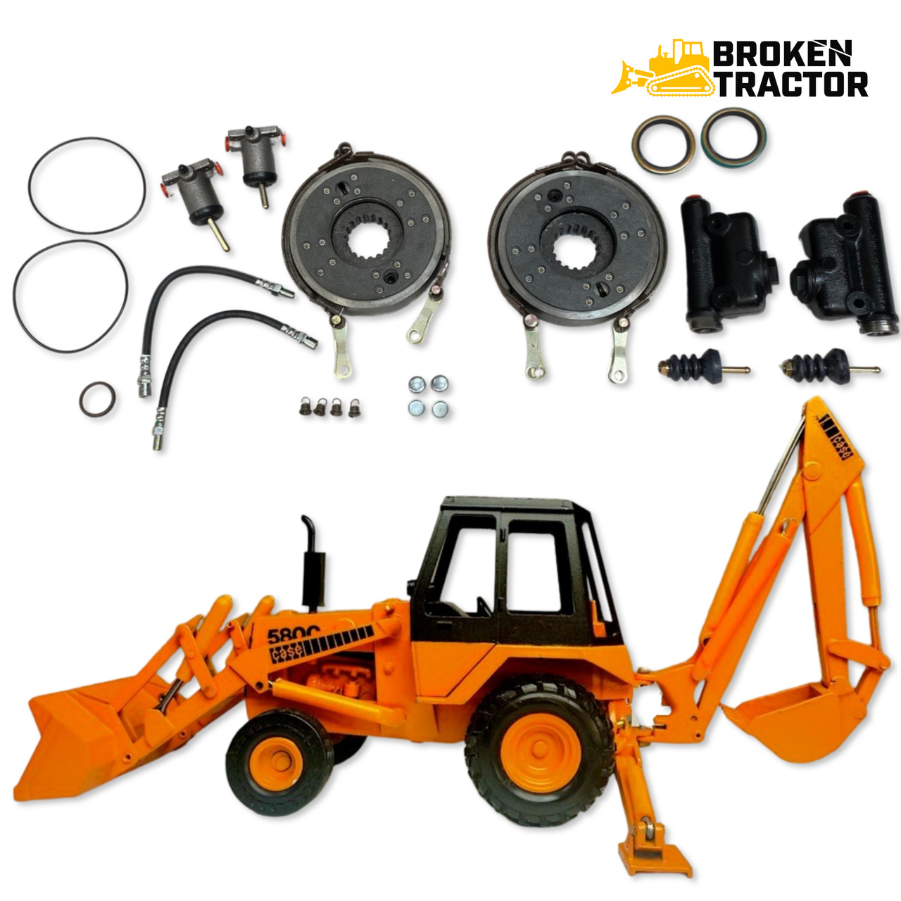 Case 480C and 580C Backhoe Comprehensive Brake Replacement K