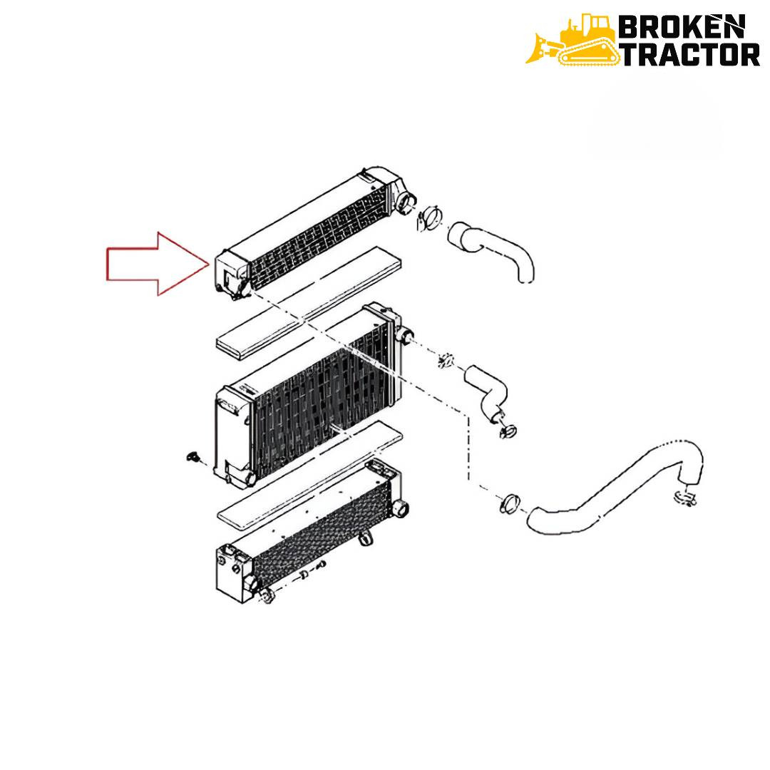 CNH Skid Steer Charge Air Cooler (Intercooler) | 84515801