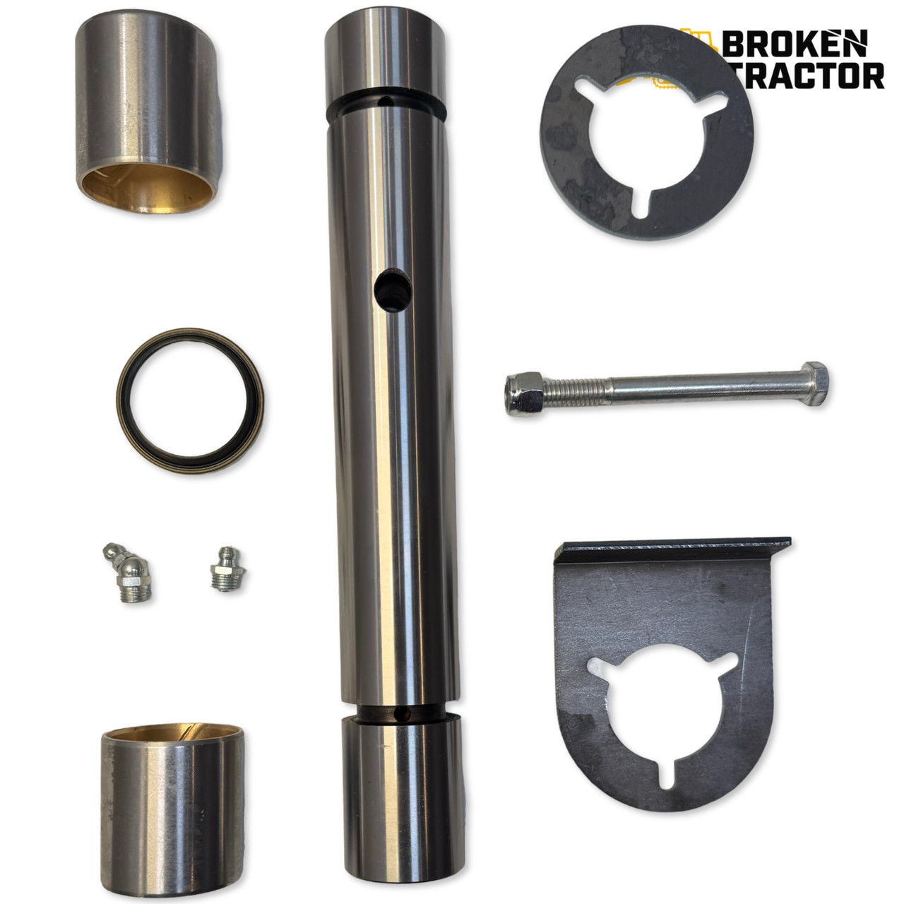 Front Axle King Pin Kit for John Deere 2WD Backhoes | Broken