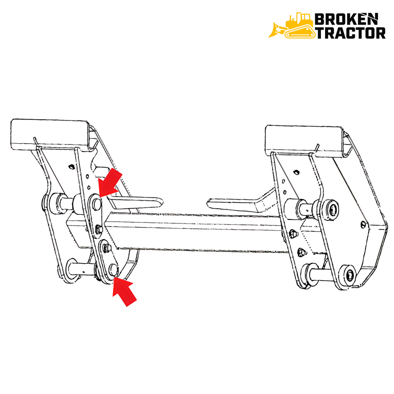 Case Skid Steer Quick Coupler Pin | Broken Tractor | 394582A
