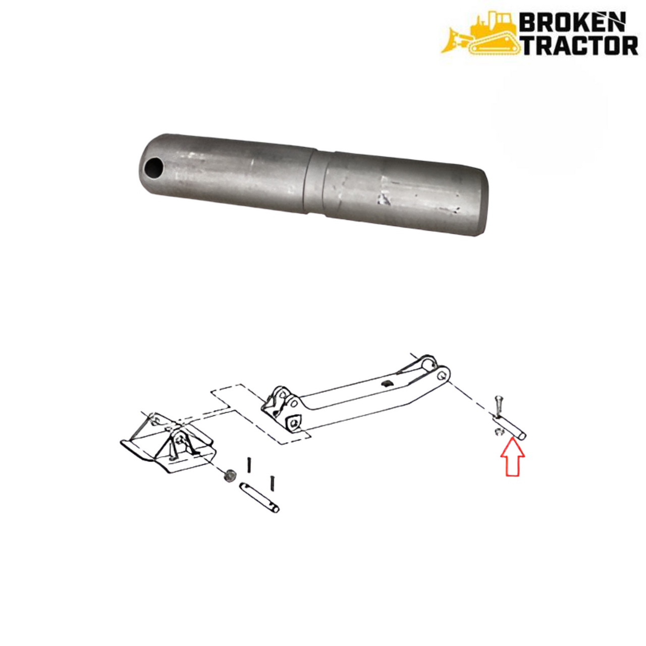 JD Stabilizer Leg Frame Pin | Broken Tractor | T80615