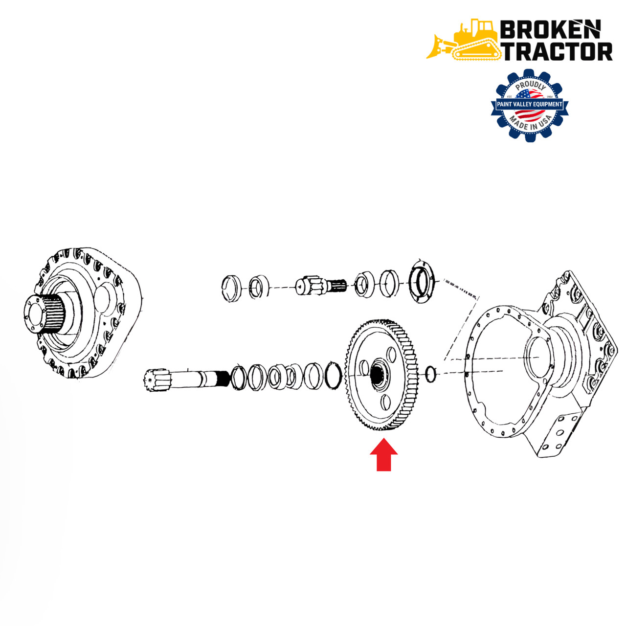 Final Drive Bull Gear for John Deere Dozers (73 Teeth) | Bro